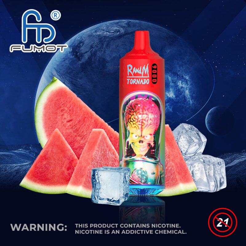 RandM Tornado 9000 Puffs Disposable Vape-Watermelon ice